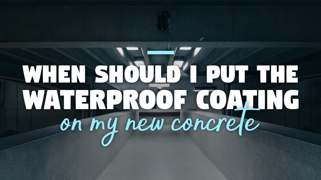 Applying waterproof coating to new concrete - Titan Waterproofing Sydney